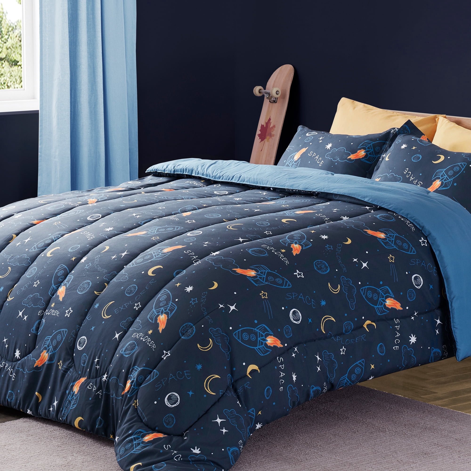 Sleep Zone Kids Bedding Comforter Set Full/Queen Size - Super Soft ...