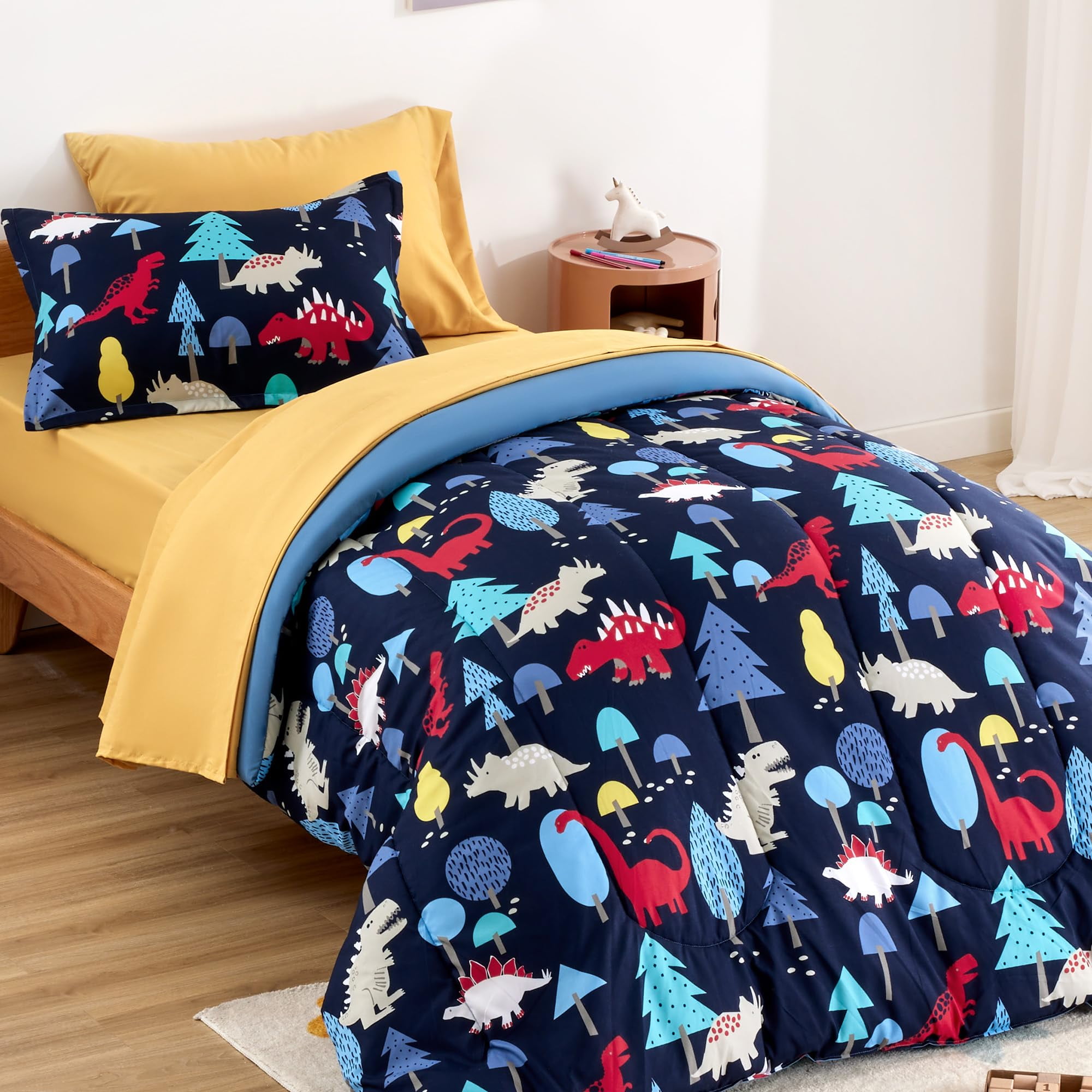 Sleep Zone Kids Bedding Comforter Set Twin/Twin Xl Size - Super Soft ...