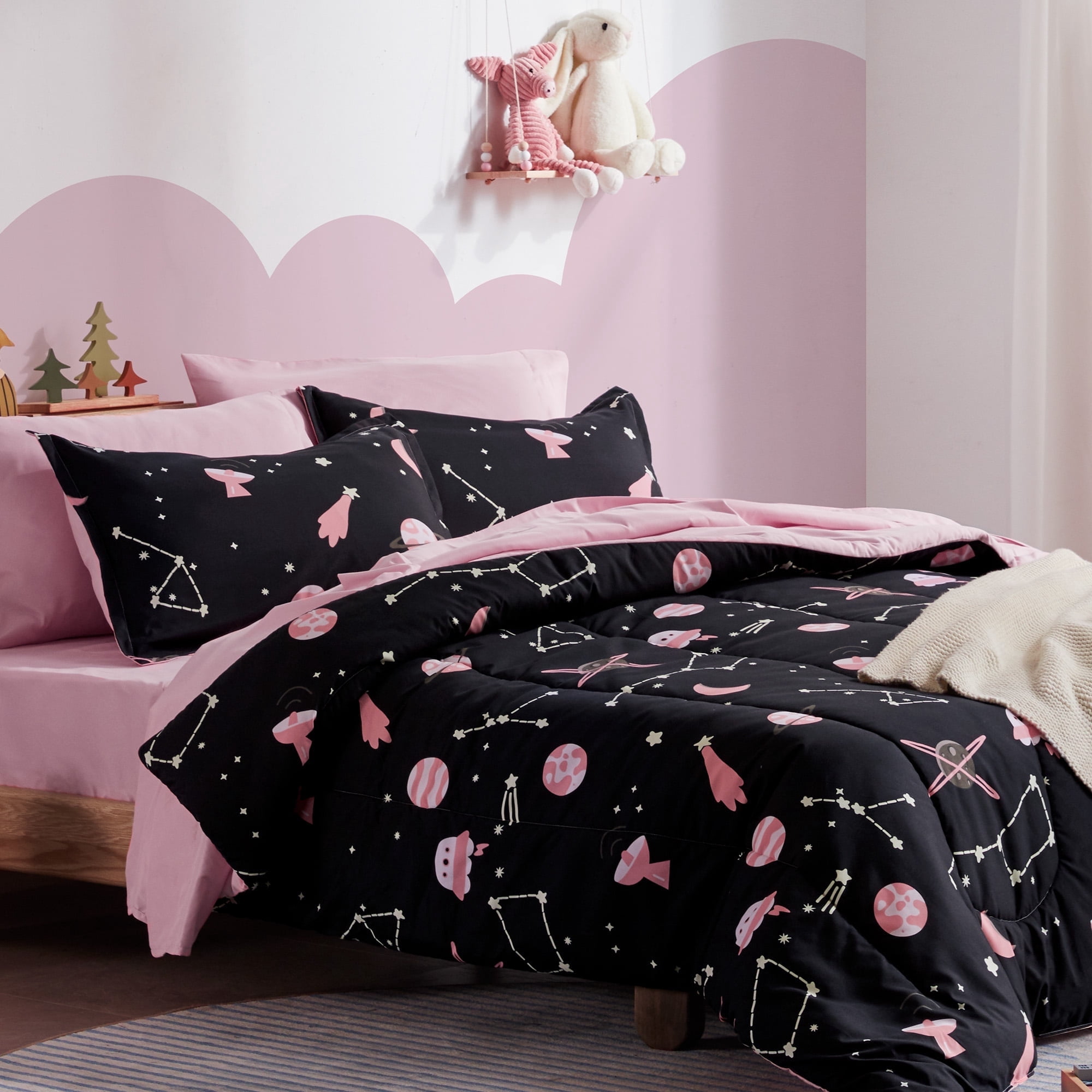 Sleep Zone Kids Bedding Twin/Twin Xl Comforter Set - Super Soft & Cute ...