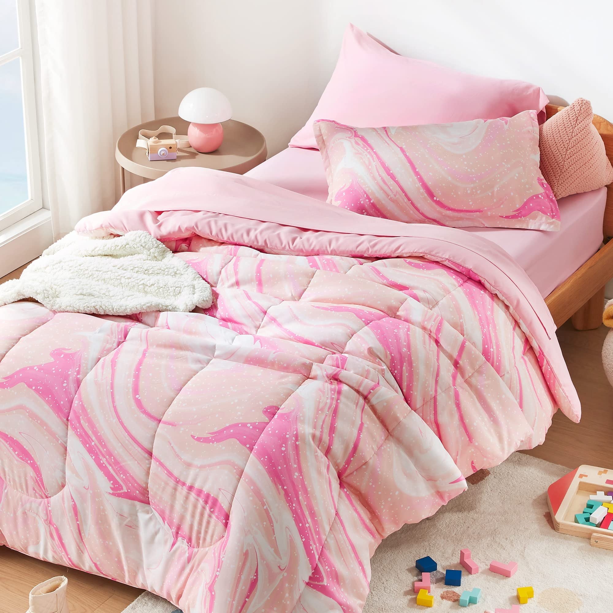 Sleep Zone Kids Twin Bedding Comforter Set - 5 Pieces Super Cute & Soft ...