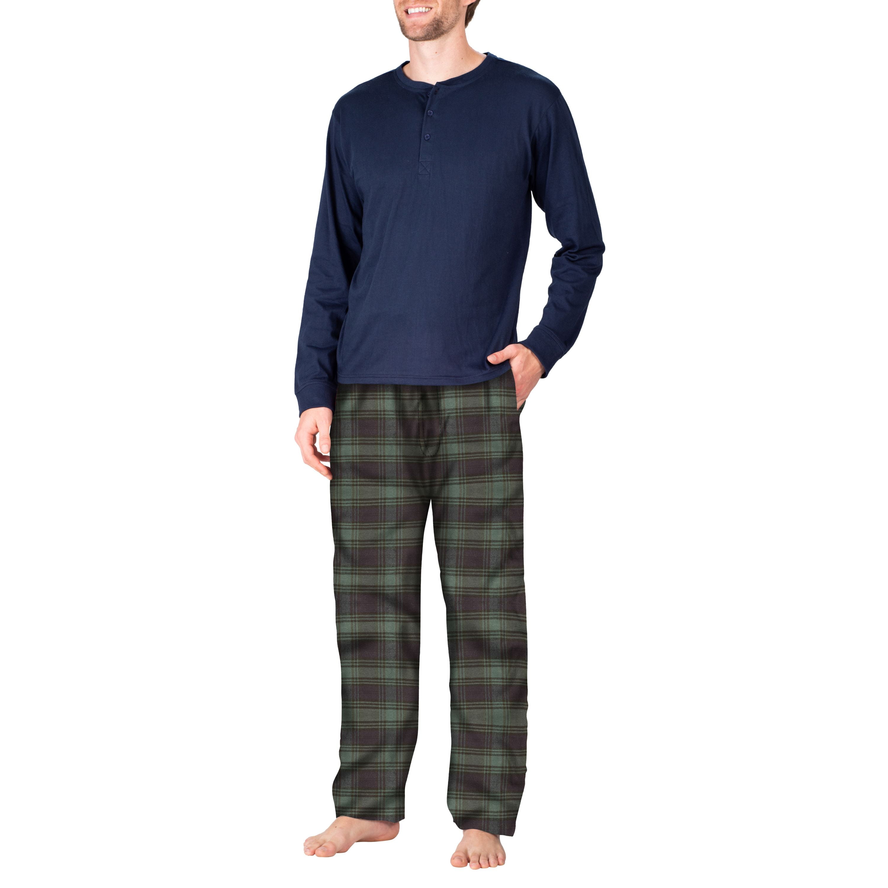 SLEEPHERO Men’s Pajama Set Flannel Pajamas For Men 2 Piece PJ Set with ...