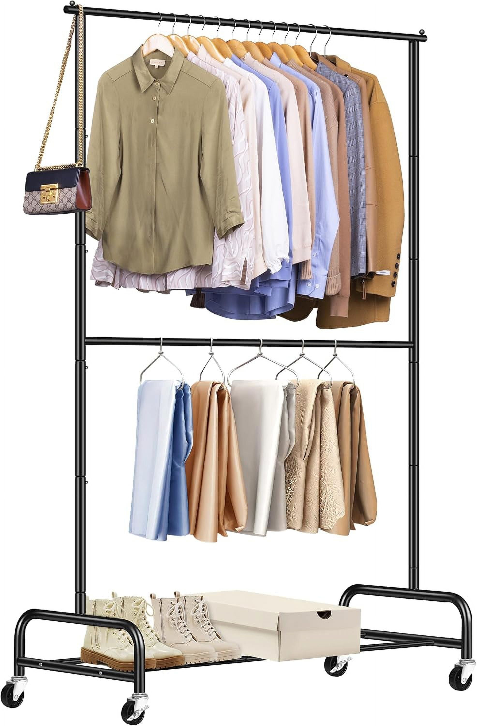 SLEEPING LAMB Heavy Duty Clothing Racks for Hanging Clothes Rack, 43 ...