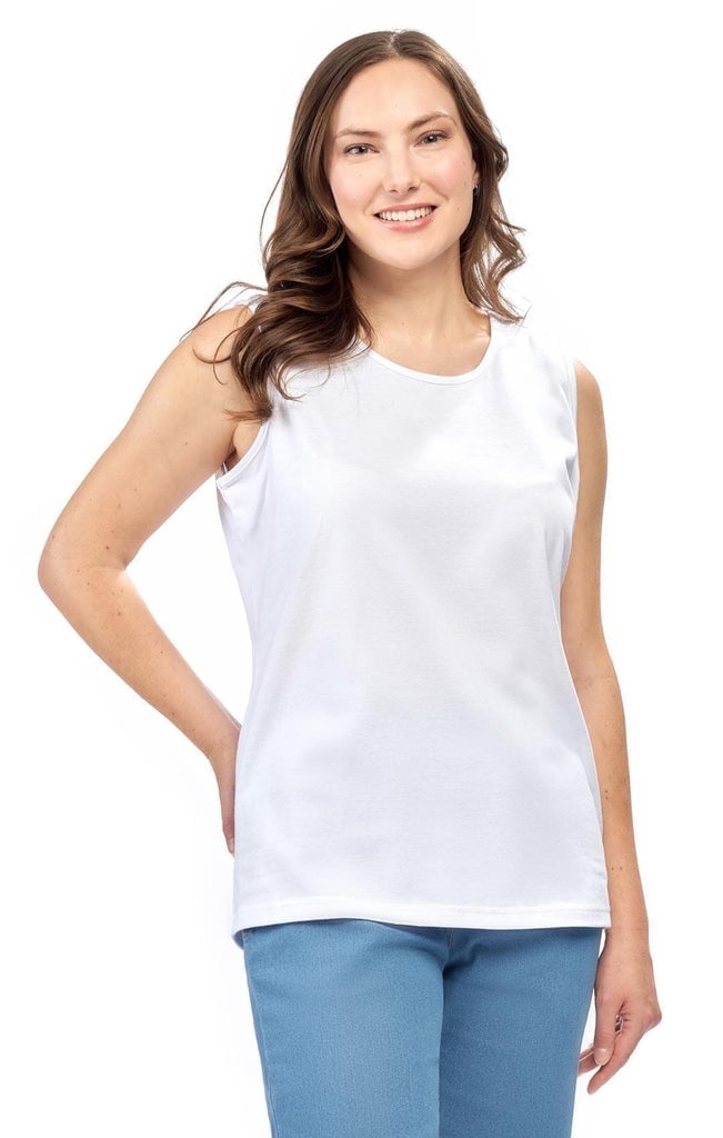 Turtle Bay New York Women's Classic Relaxed Fit Cotton blend Sleeveless ...