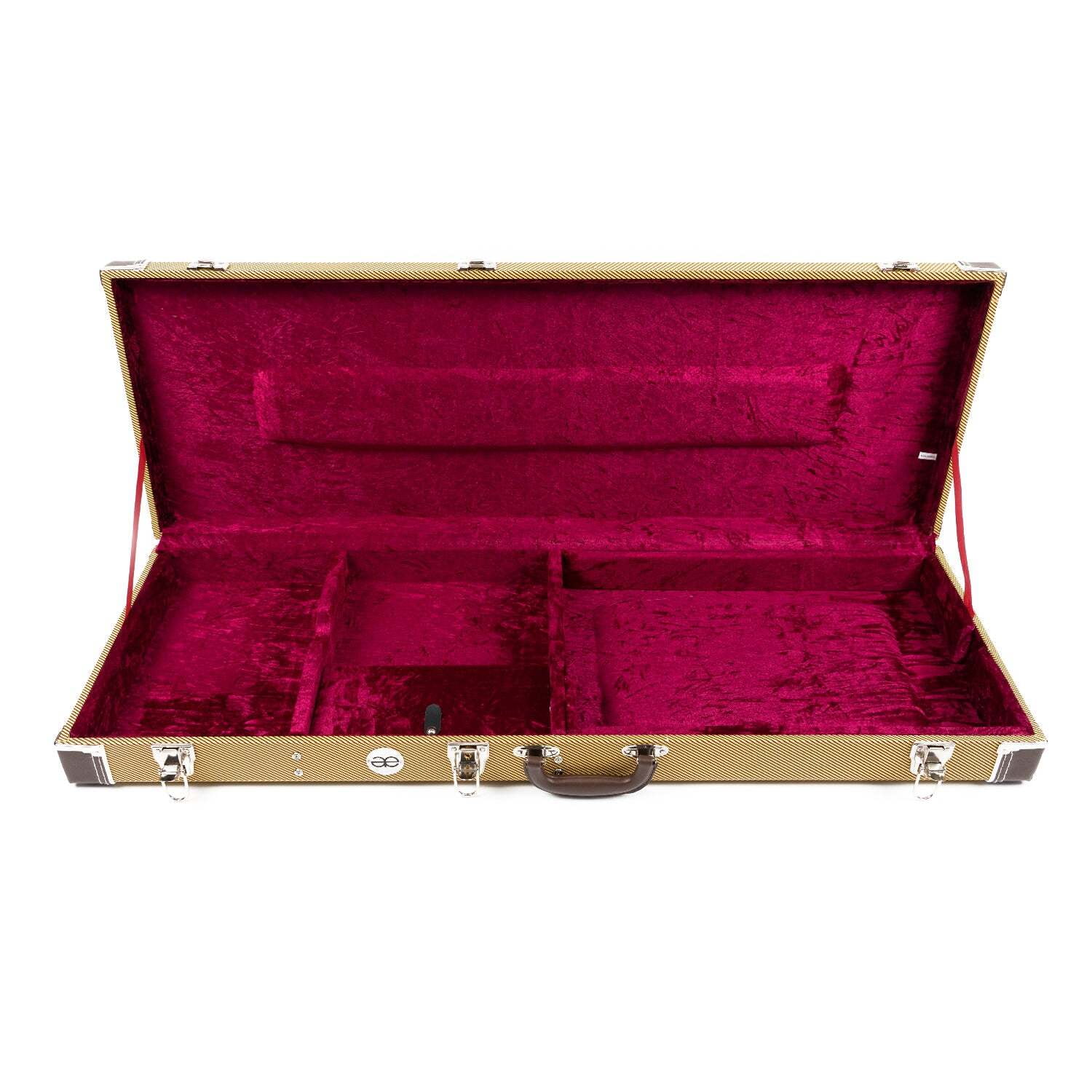 SLEKSDS Electric Guitar Hard Case for Fender Stratocaster/Telecaster ...