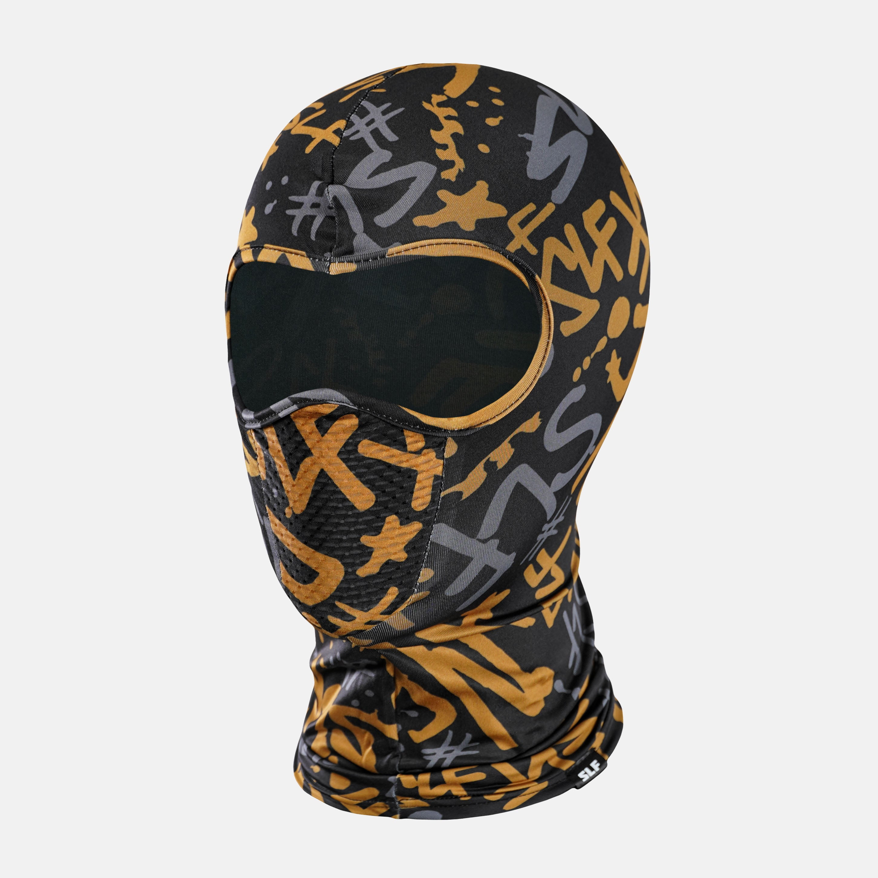 SLF Pattern Black Gold Shiesty Mask - Walmart.com