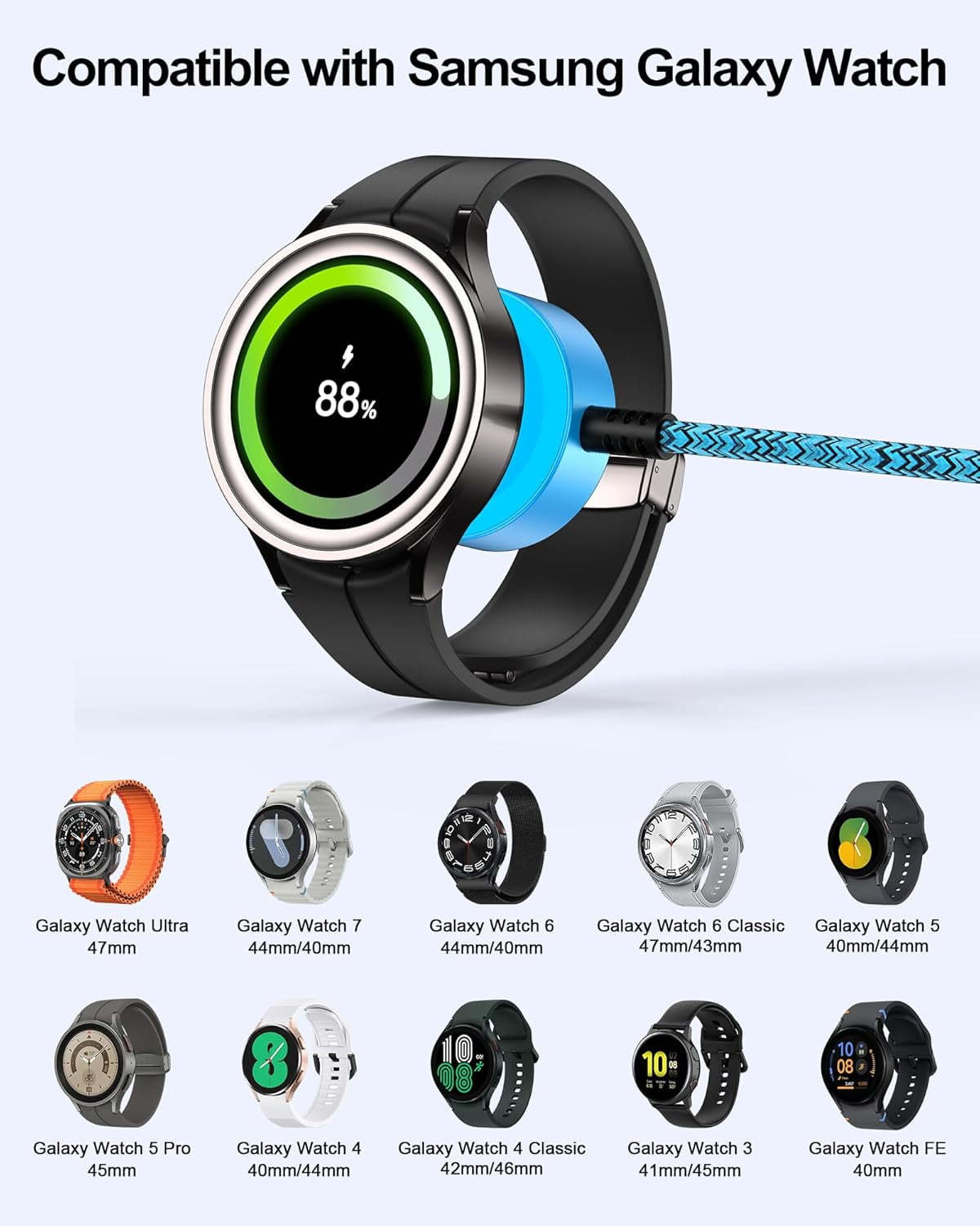 SLFG-Galaxy Smart Watch Charger Compatible with Samsung Galaxy Watch 7 ...