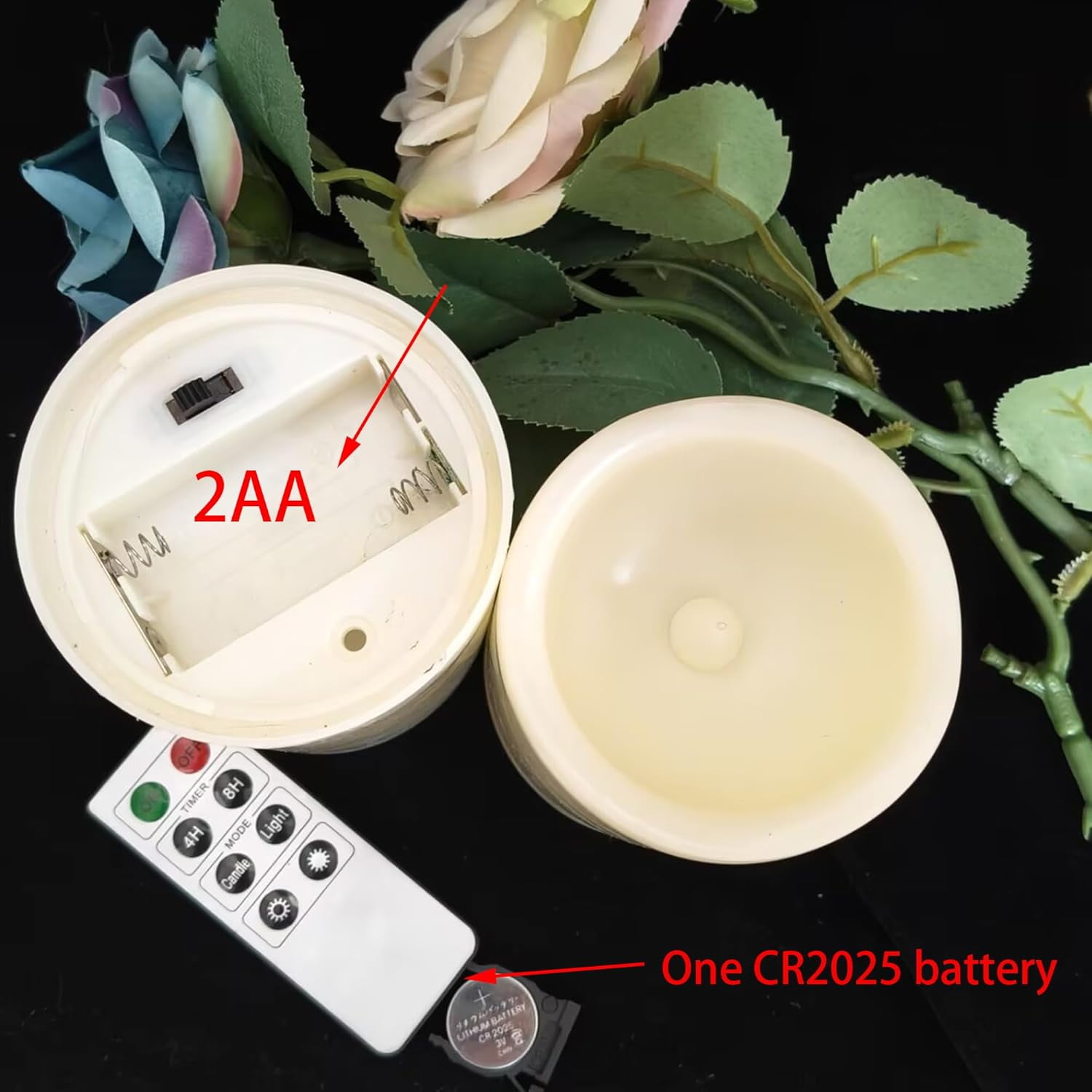 FGERFE-Waterproof Outdoor Flameless LED Candles - with Remote and Timer Realistic Flickering ...