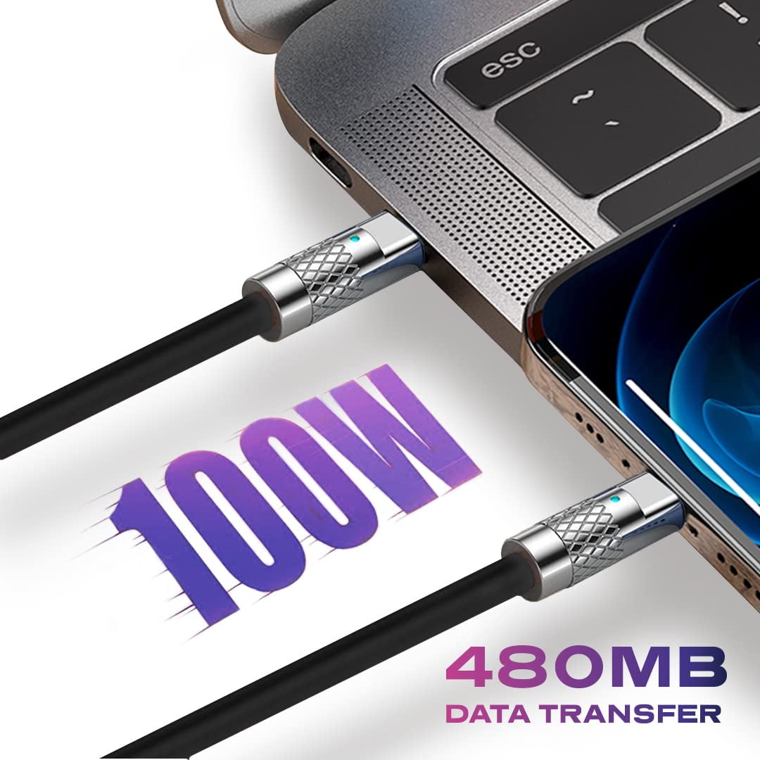 SLFG-TsumoCharge USB C to USB C Cable 100W Fast Charging - Heavy-Duty ...