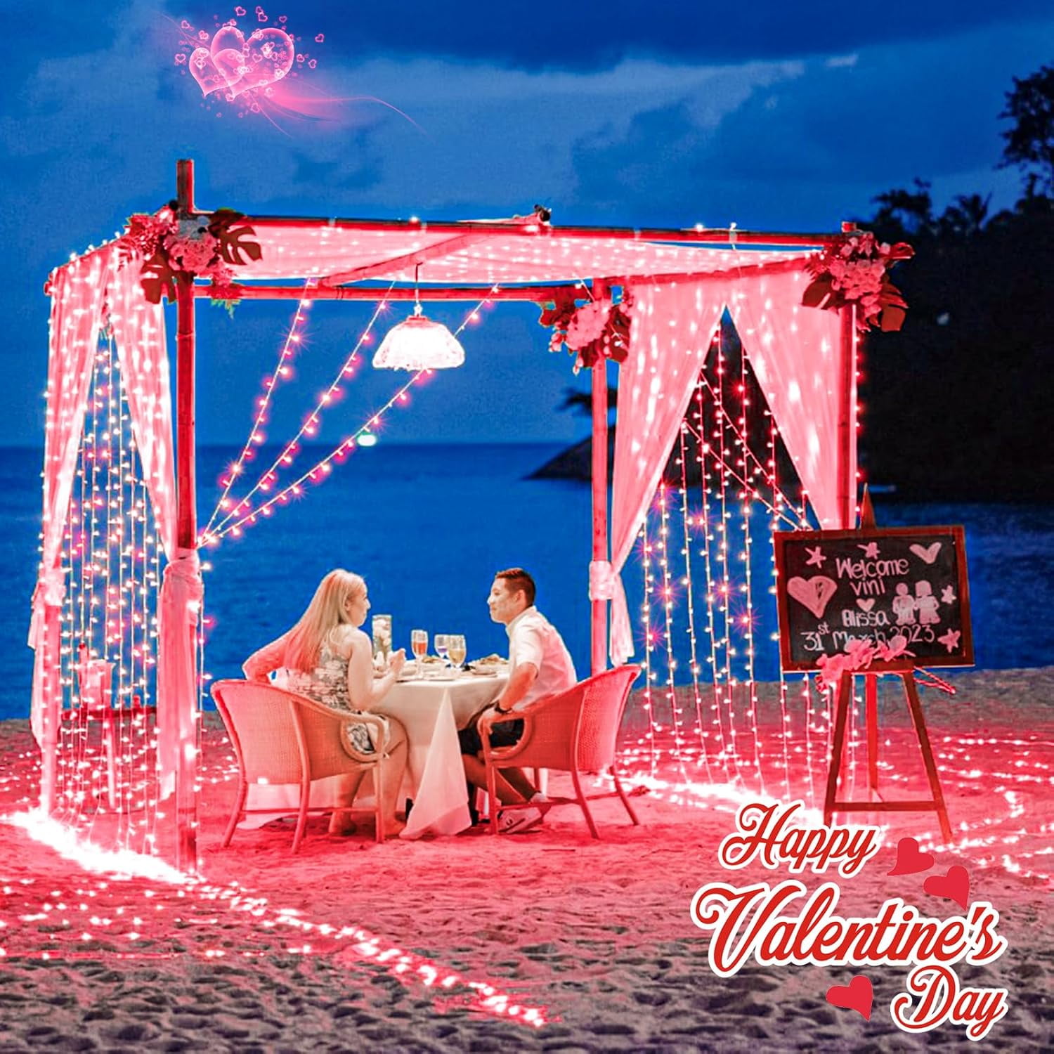 SLFR-120 LED Red String Lights Outdoor Waterproof, 40ft Red Christmas ...