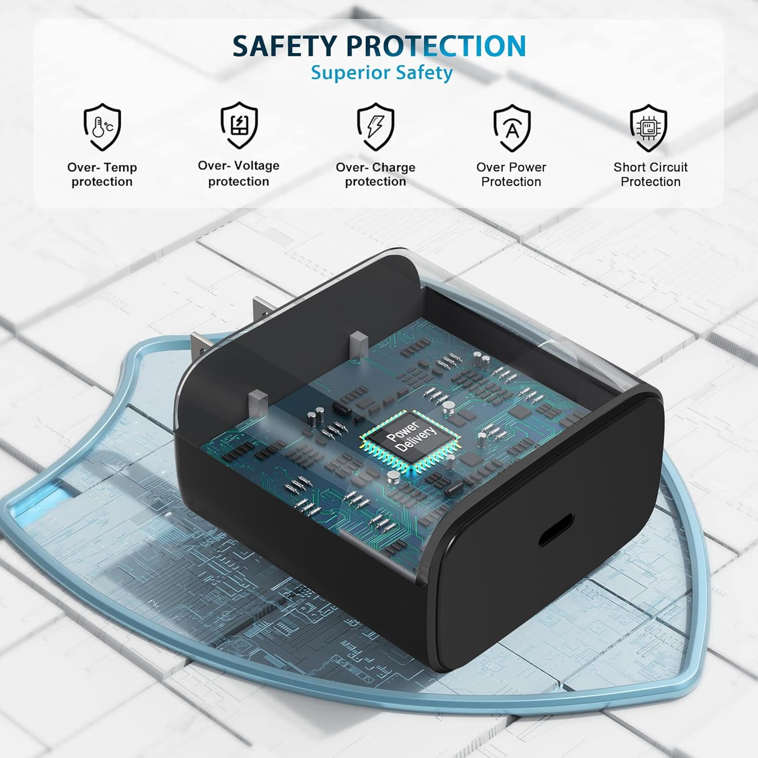 SLFR-[2 Pack] 45W Super Fast Charger Type C USB-CAndroid Phone Fast ...