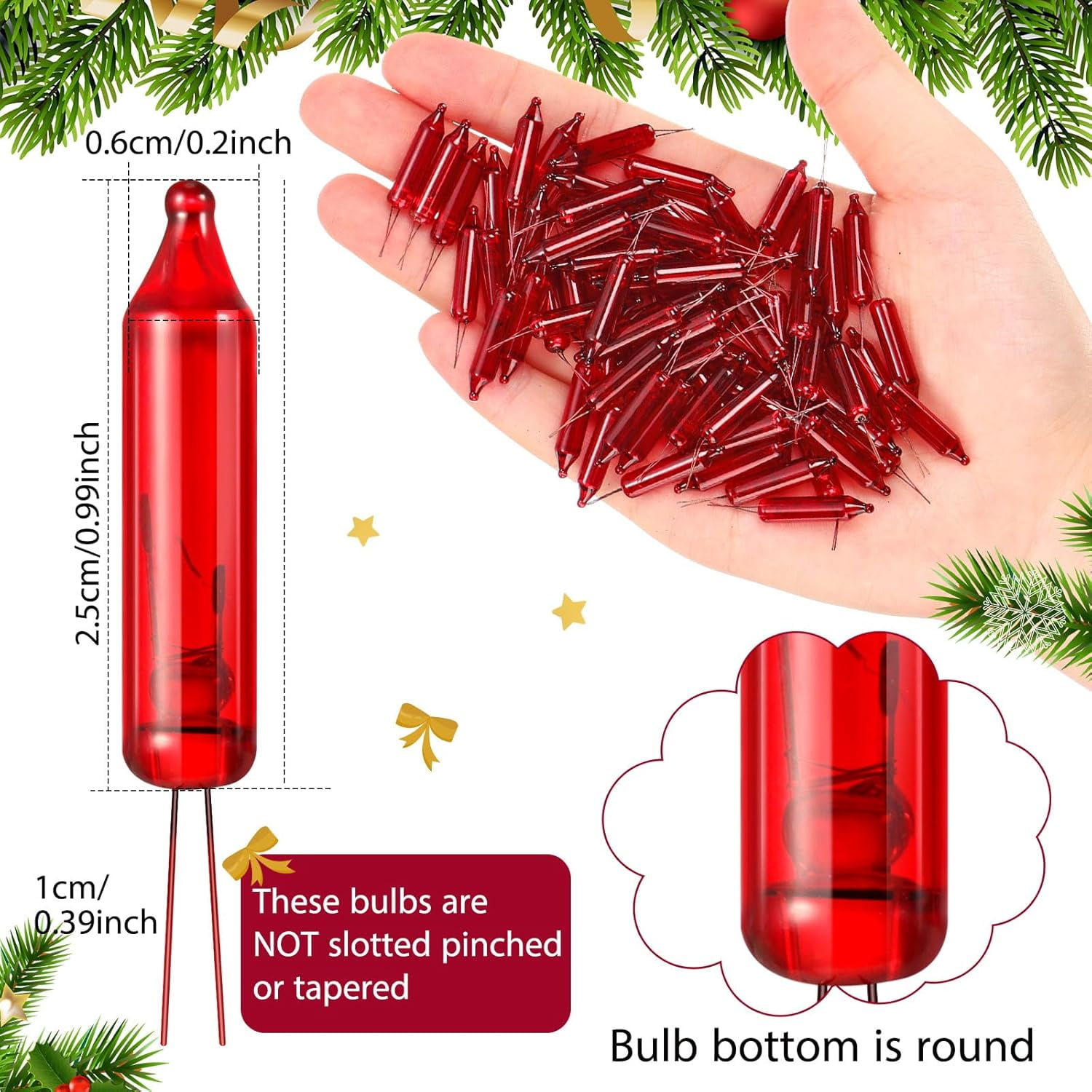 SLFR-200 Count 2.5V Christmas 50/100/150/200 Count Mini Incandescent ...