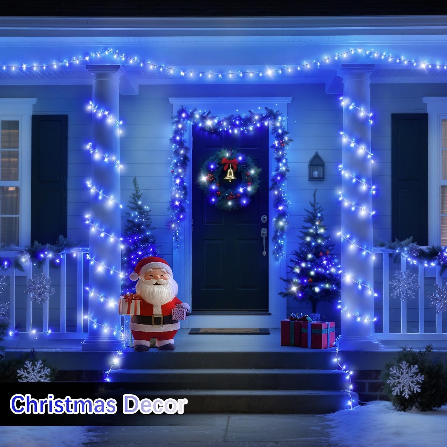 SLFR-200 FT 500 LED Christmas Lights Outdoor Fairy Lights Plug In Extra ...