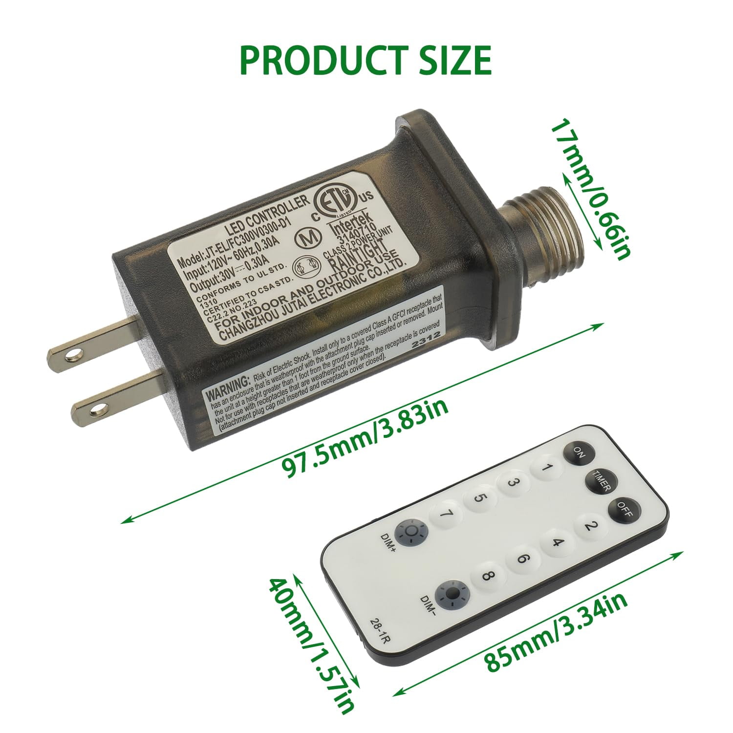 SLFR-30V 9W 8 Mode LED Controller with Memory Function and IR Remote ...