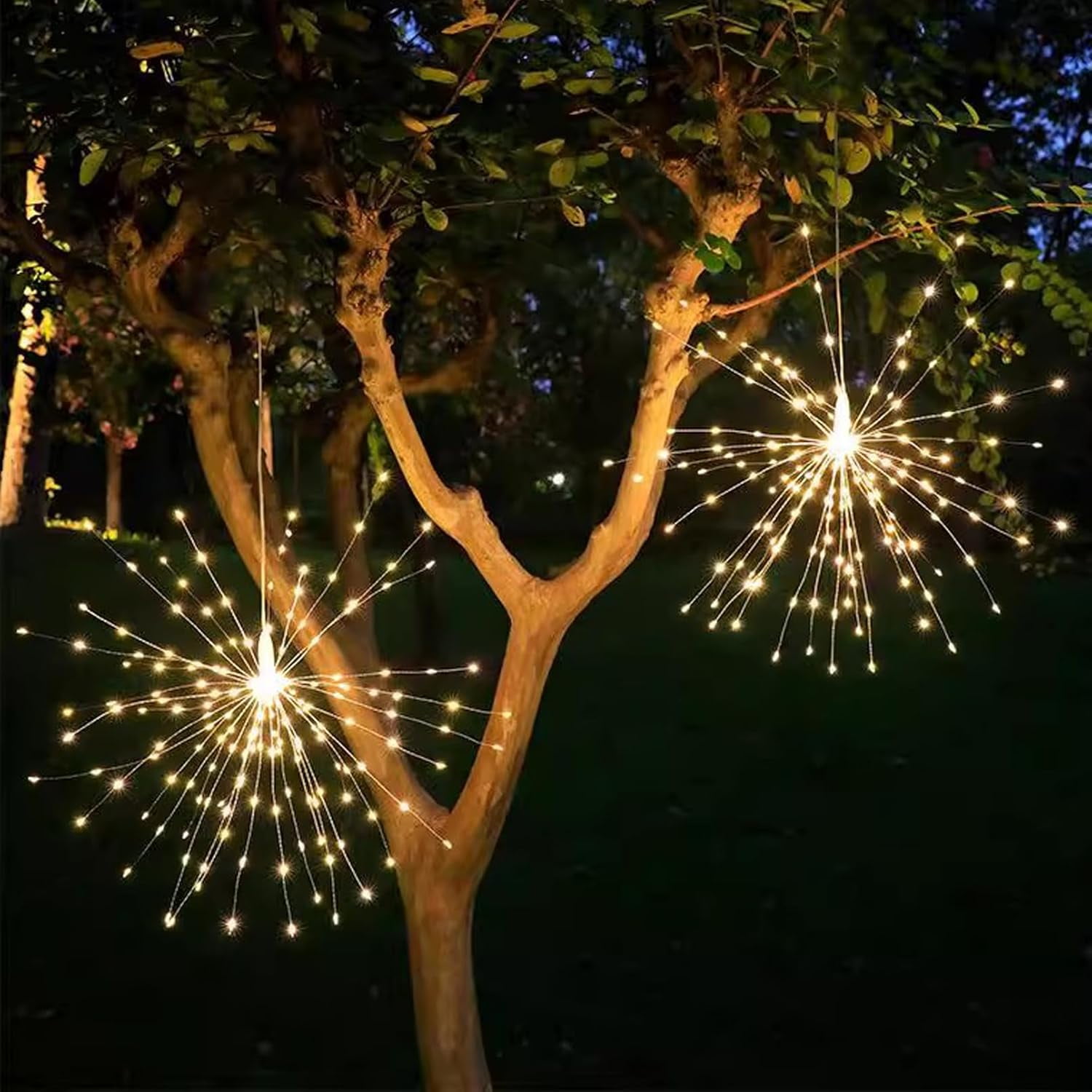 SLFR-5 Pack Solar Firework Lights, 450 LED 8 Modes Dimmable Waterproof ...