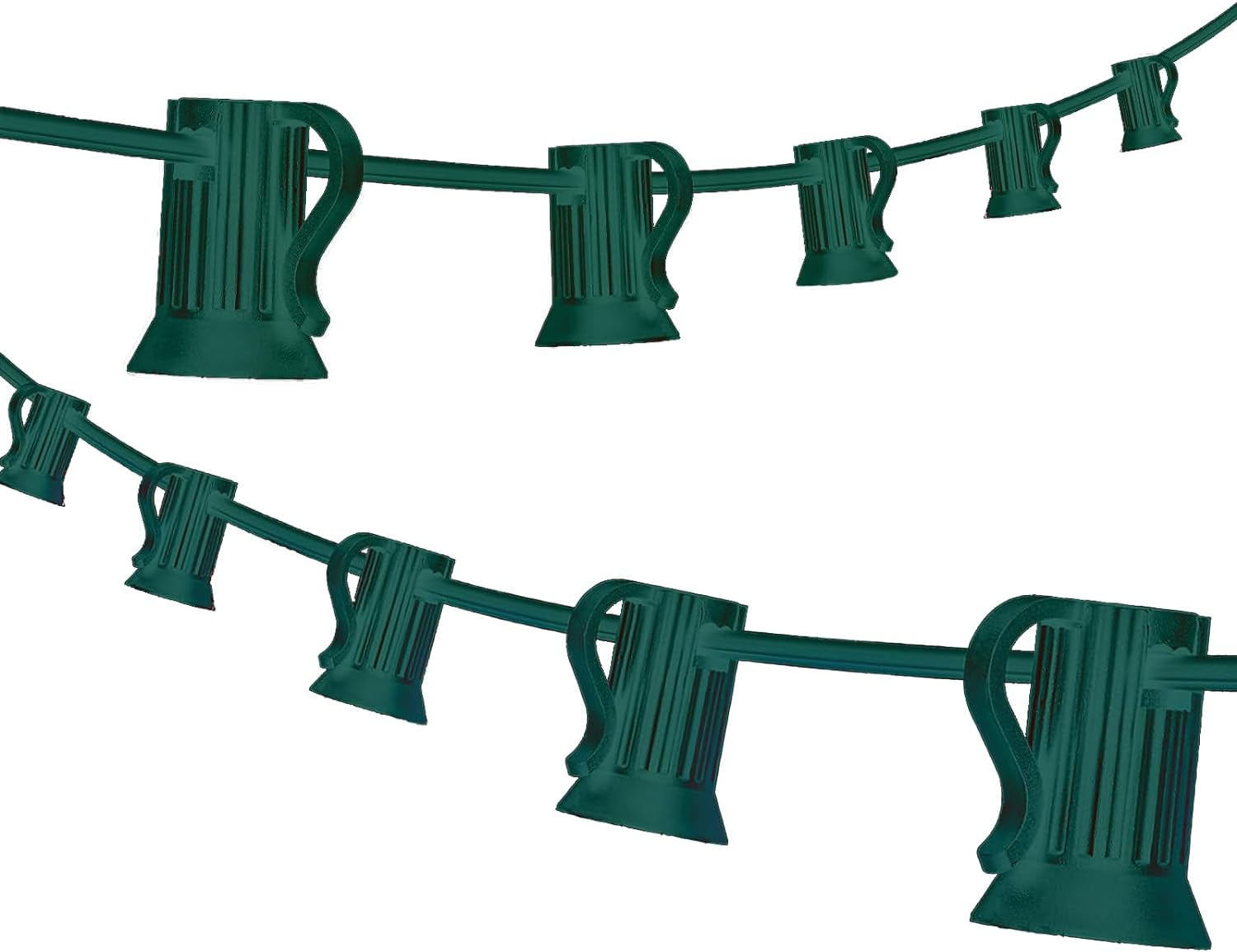 SLFR-50FT C9 Light String Christmas Stringer, E17 Light Sockets 12 ...