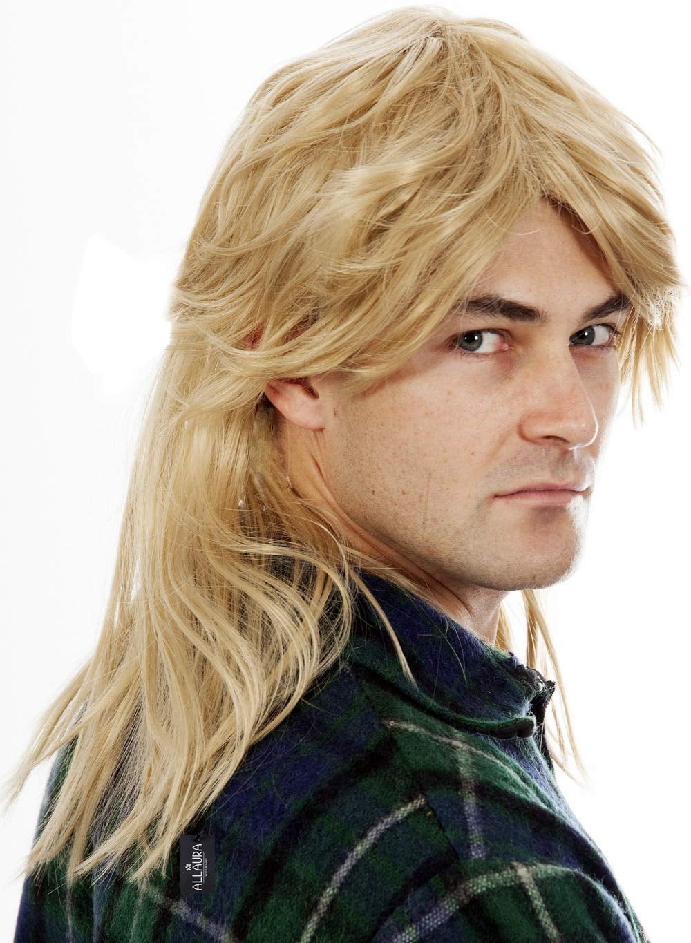 SLFR-Garth Wig Mens Mullet Wigs Dark Blonde 80s Costumes - Mens Mullet ...