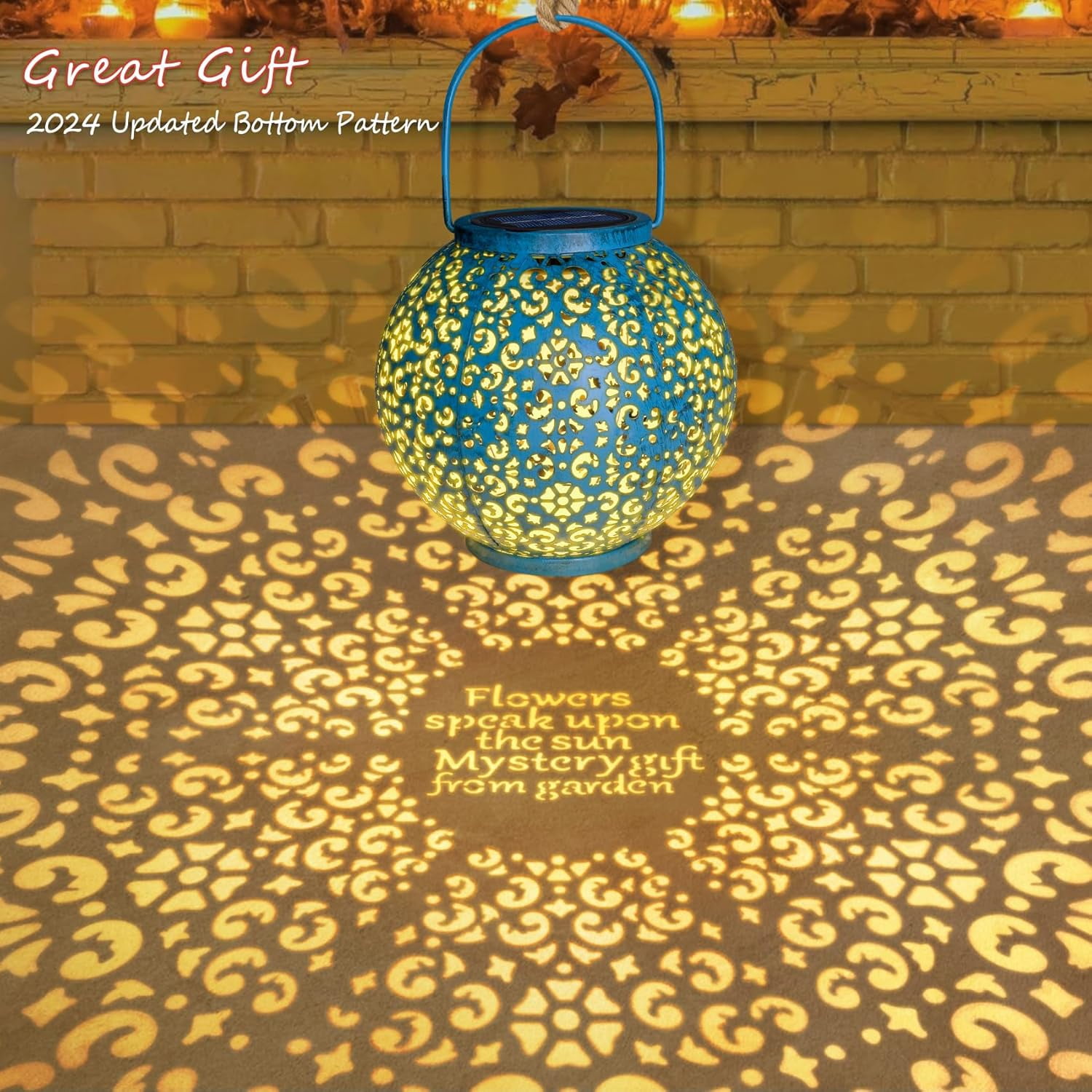 SLFR-Homeimpro Solar Big Lanterns Outdoor Waterproof Garden Gifts Mom ...