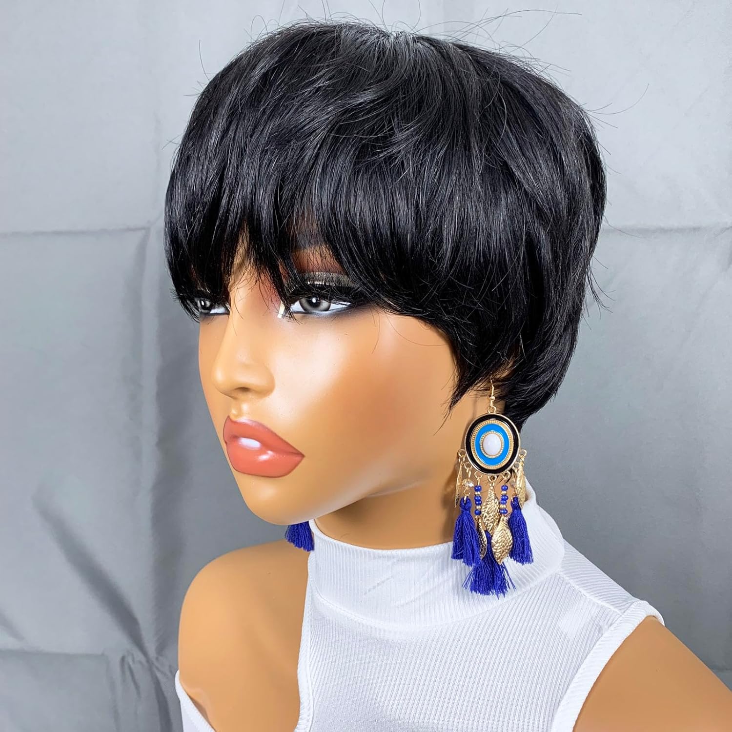 SLFR-Pixie Cut Wig Human Hair for Black Women Short Pixie Cut Wigs ...