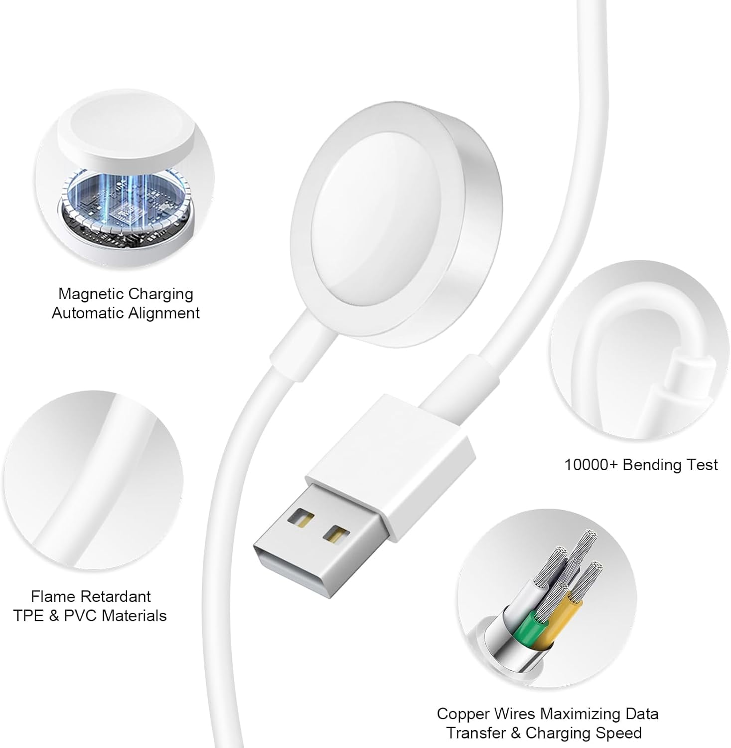 SLFR-Watch Charger for Apple Watch Charger Fast Charging[Apples MFi ...