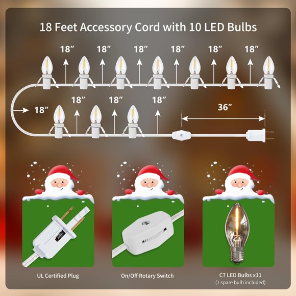 Christmas Village Lights Cords
