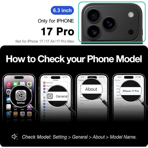 SLFS-2 in 1 for iPhone 17 Pro Case with Detachable Magnetic Wallet [Fit ...