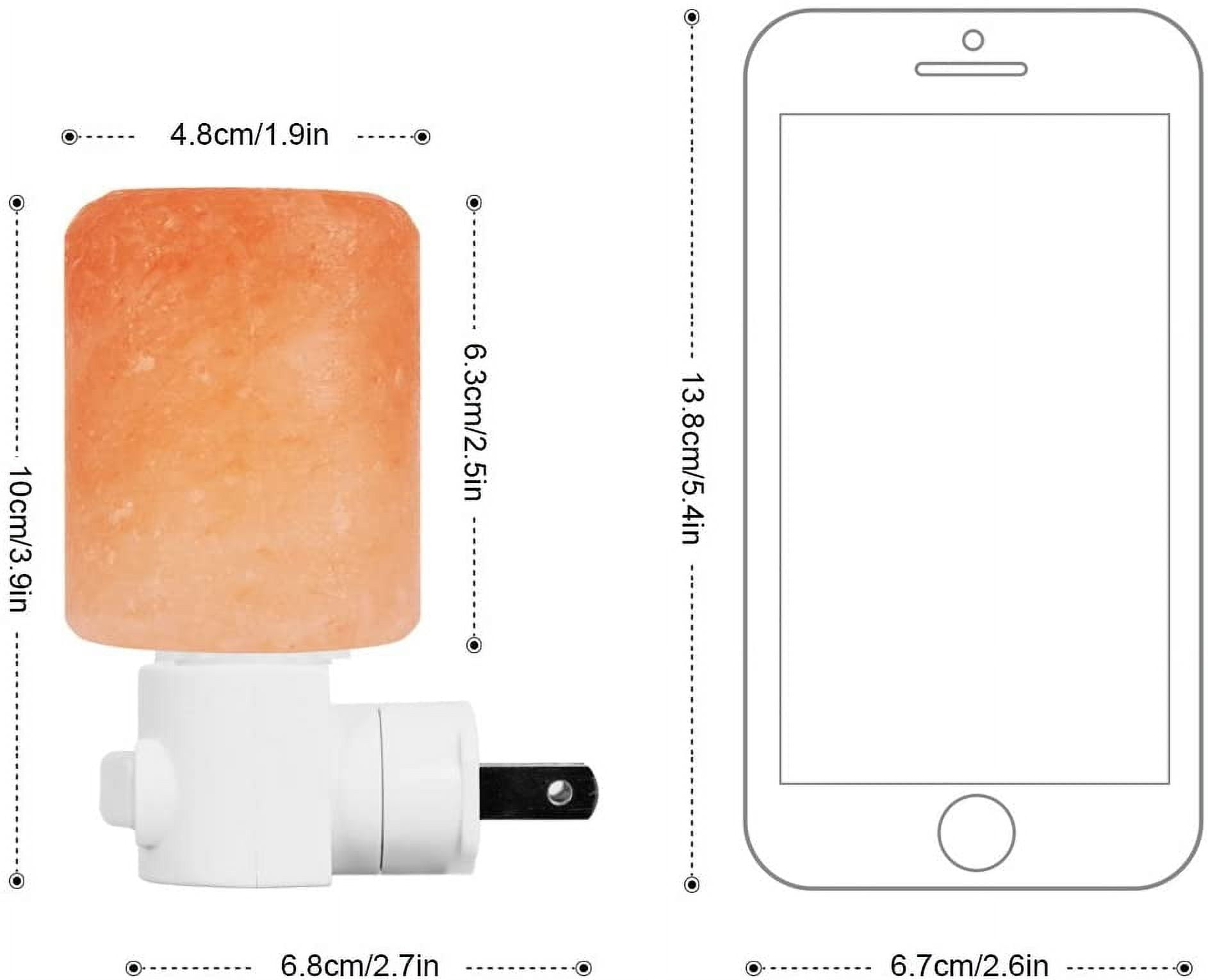 SLFS-2 Pack Himalayan Salt Lamp Natural Crystal Salt Light Glow Hand ...