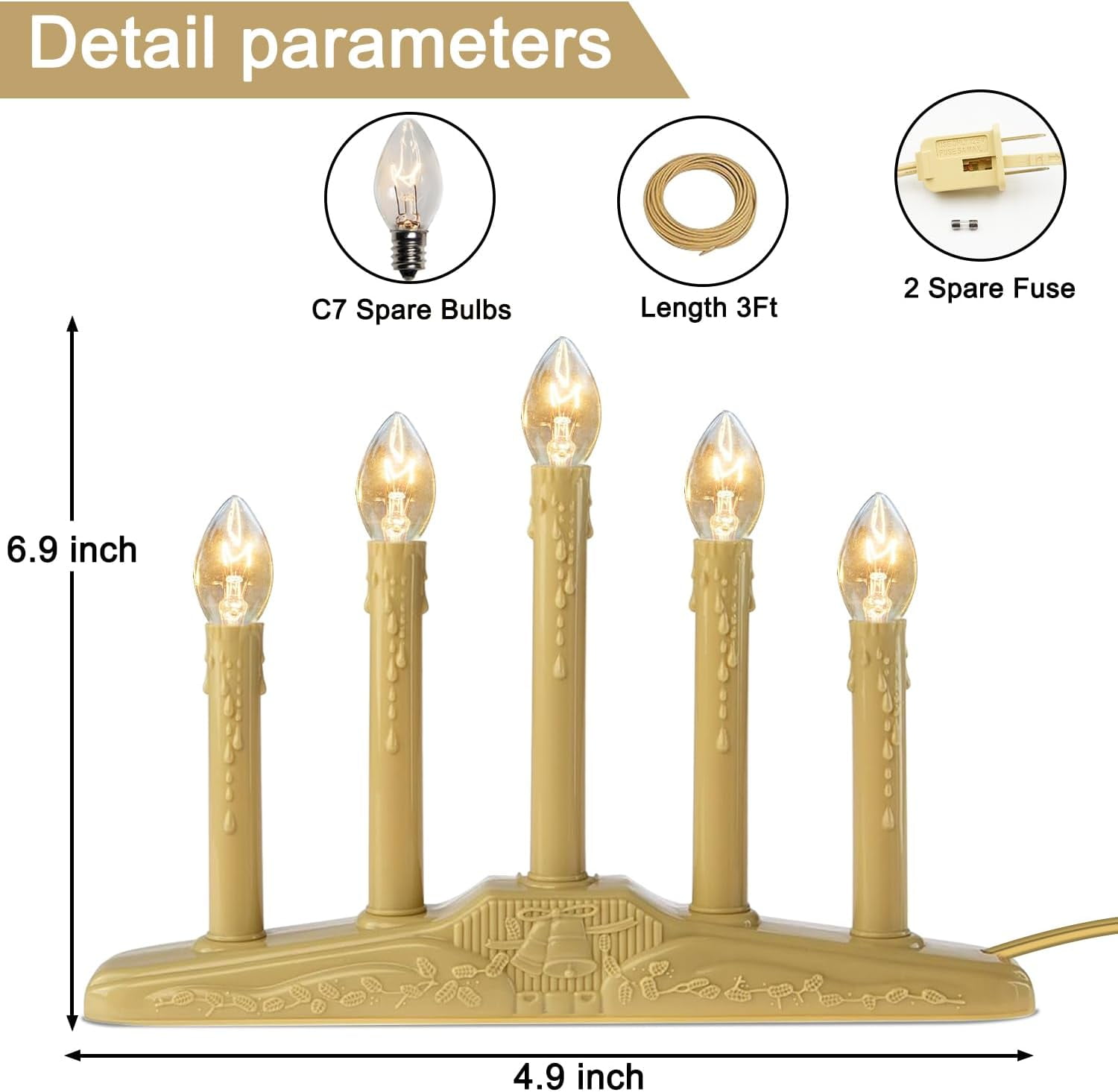 SLFS-5 Lights Electric Window Candles,Flameless Christmas Candle Lights ...