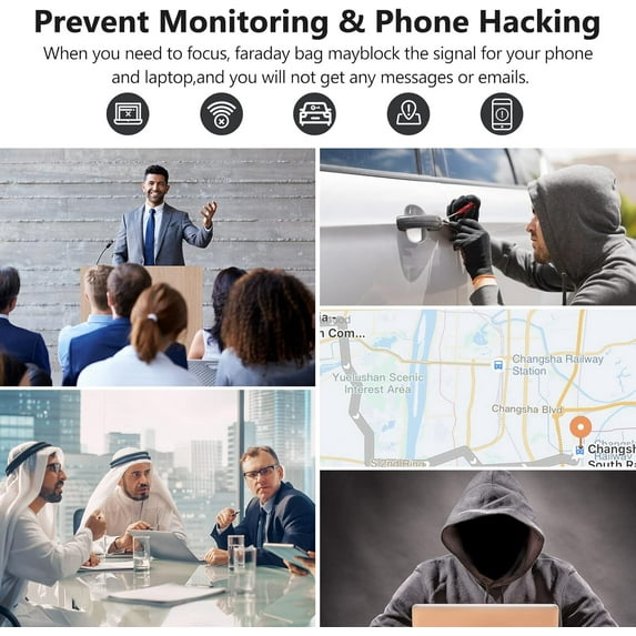 SLFS-Large Faraday Bags for Laptop(17 x 15 inches) Signal Blocking ...