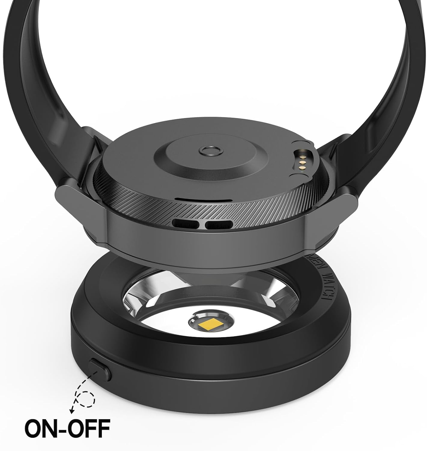 SLFS-Solar Watch Fast Charger-Watch Solar Charger Metal Base, 9 Hours ...