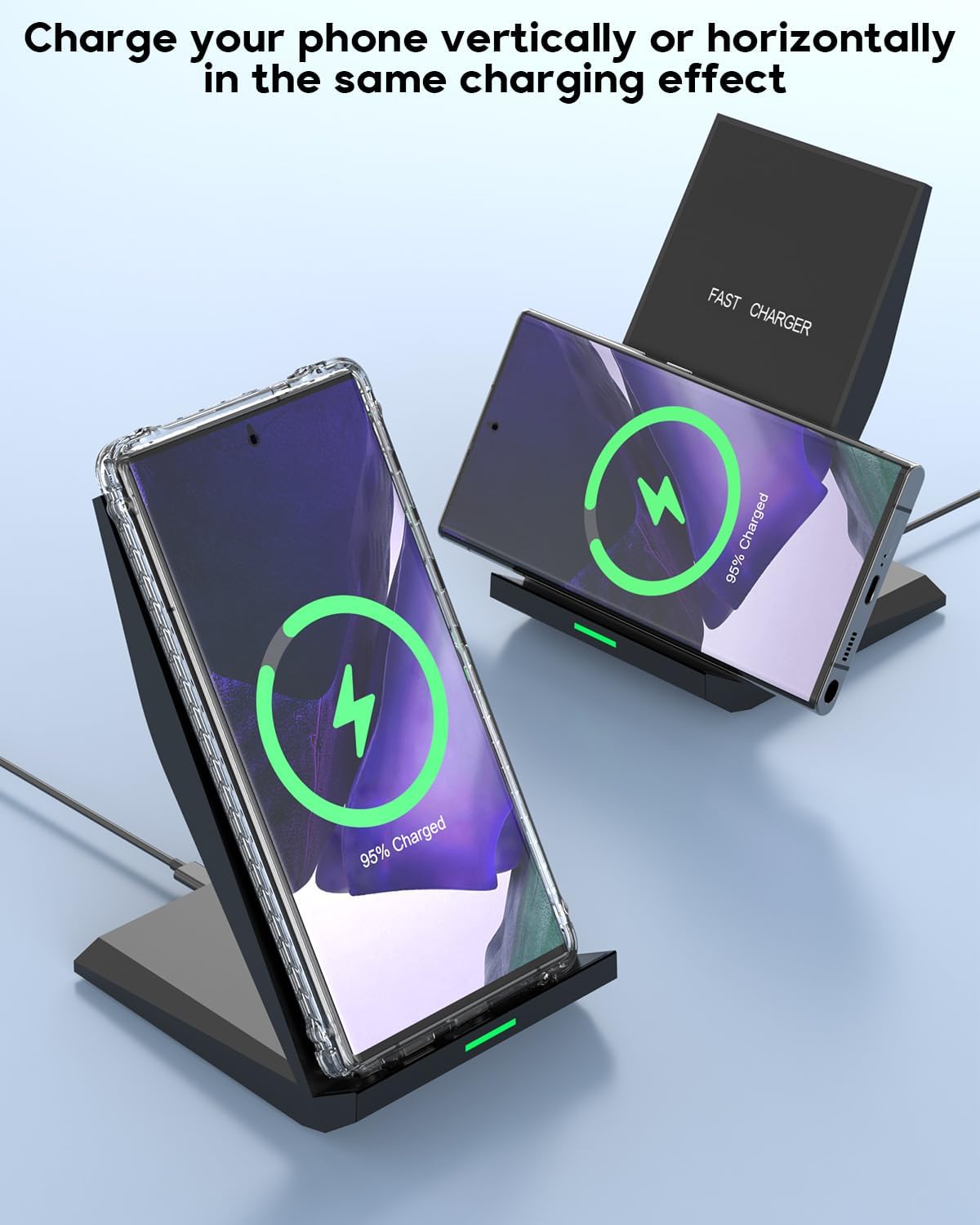 SLFS-Wireless Charger Station,Desk Wireless Charging Stand Qi-Certified ...