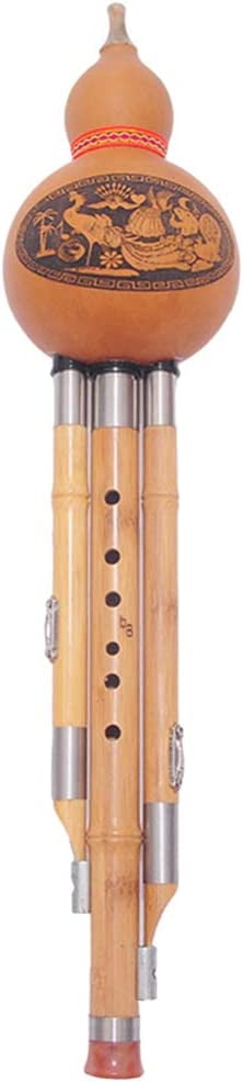 SLGHLSAHG Chinese Handmade Hulusi Bamboo Gourd Cucurbit Flute Ethnic ...