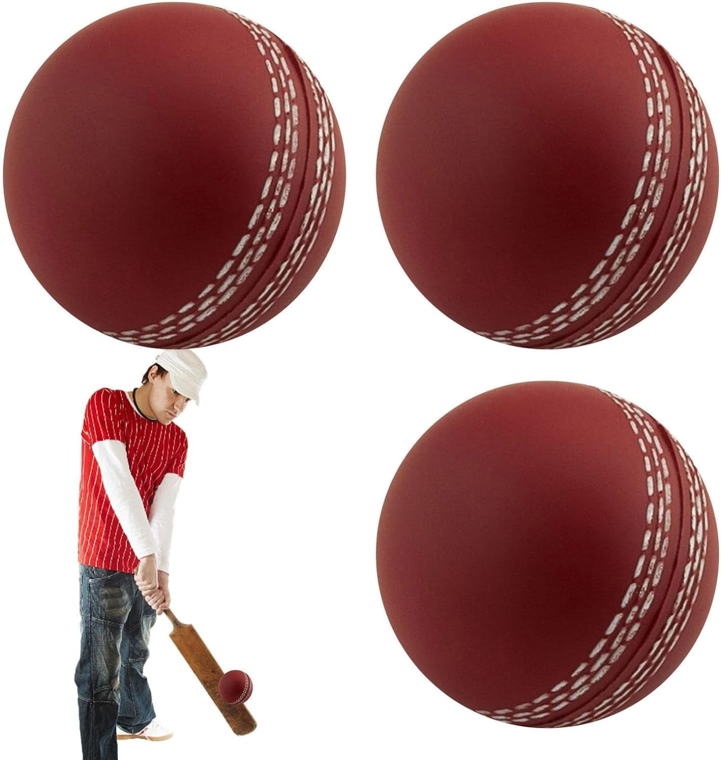 SLGHLSAHG Cricket Ball | 3pcs Cricket Practice Wind Balls | Cricket ...