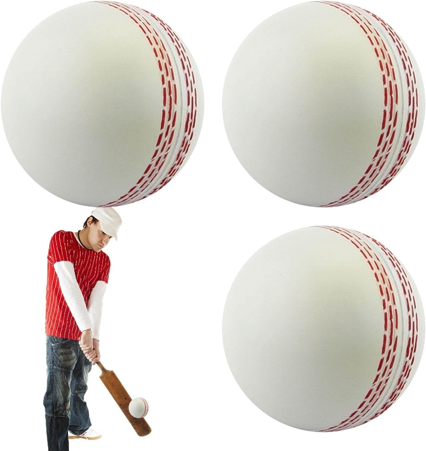 SLGHLSAHG Cricket Ball | 3pcs Cricket Practice Wind Balls | Cricket ...