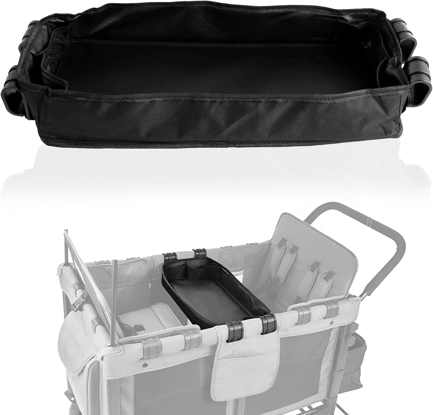 SLGHLSAHG Double Sided Stroller Tray, Roll Top Attachment, Utility ...