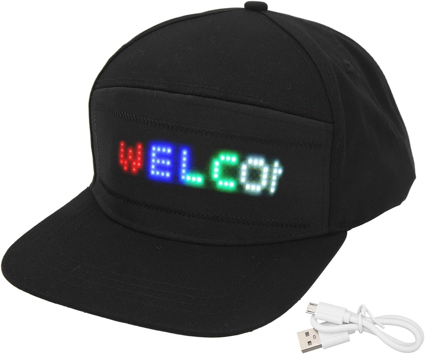 SLGHLSAHG LED Hats for Teens and Adults, Programmable Bluetooth App ...