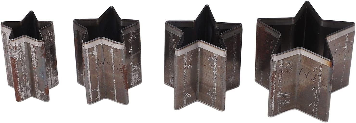 SLGHLSAHG Leather Cutting Dies, 4Pcs Star Shape Hollow Cutter Punch ...