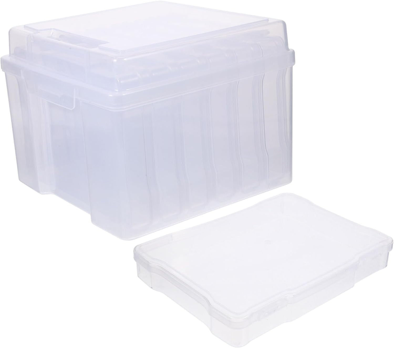 SLGHLSAHG Plastic Postcards Storage Box, Transparent Greeting Card ...