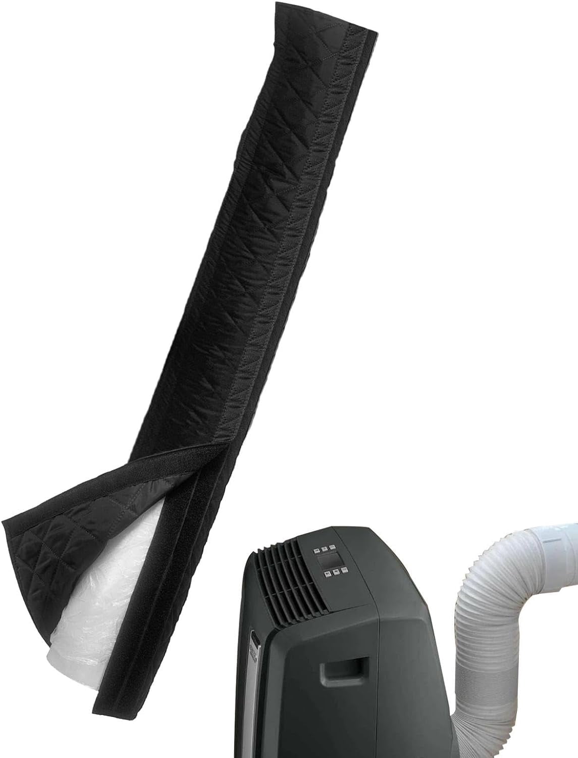 SLGHLSAHG Portable AC Hose Cover, Magic Strap Design Dust Cover ...