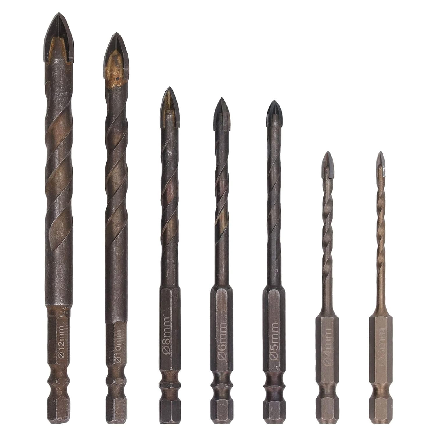 SLGHLSAHG Precision Drill Bit Tip Tools with Four Blade Design, 5 Pack ...