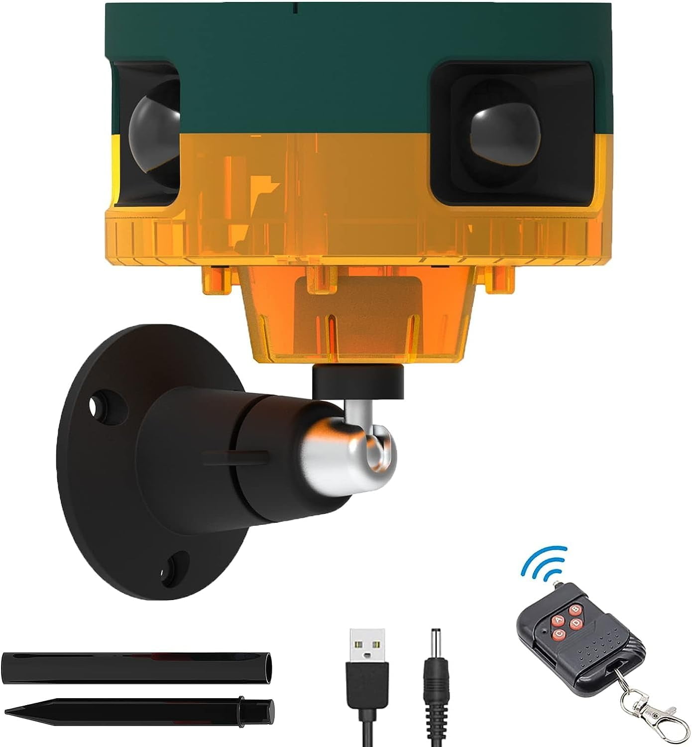 SLGHLSAHG Solar Sensor Security Alarm Lights Outdoor,129db Loud Siren ...