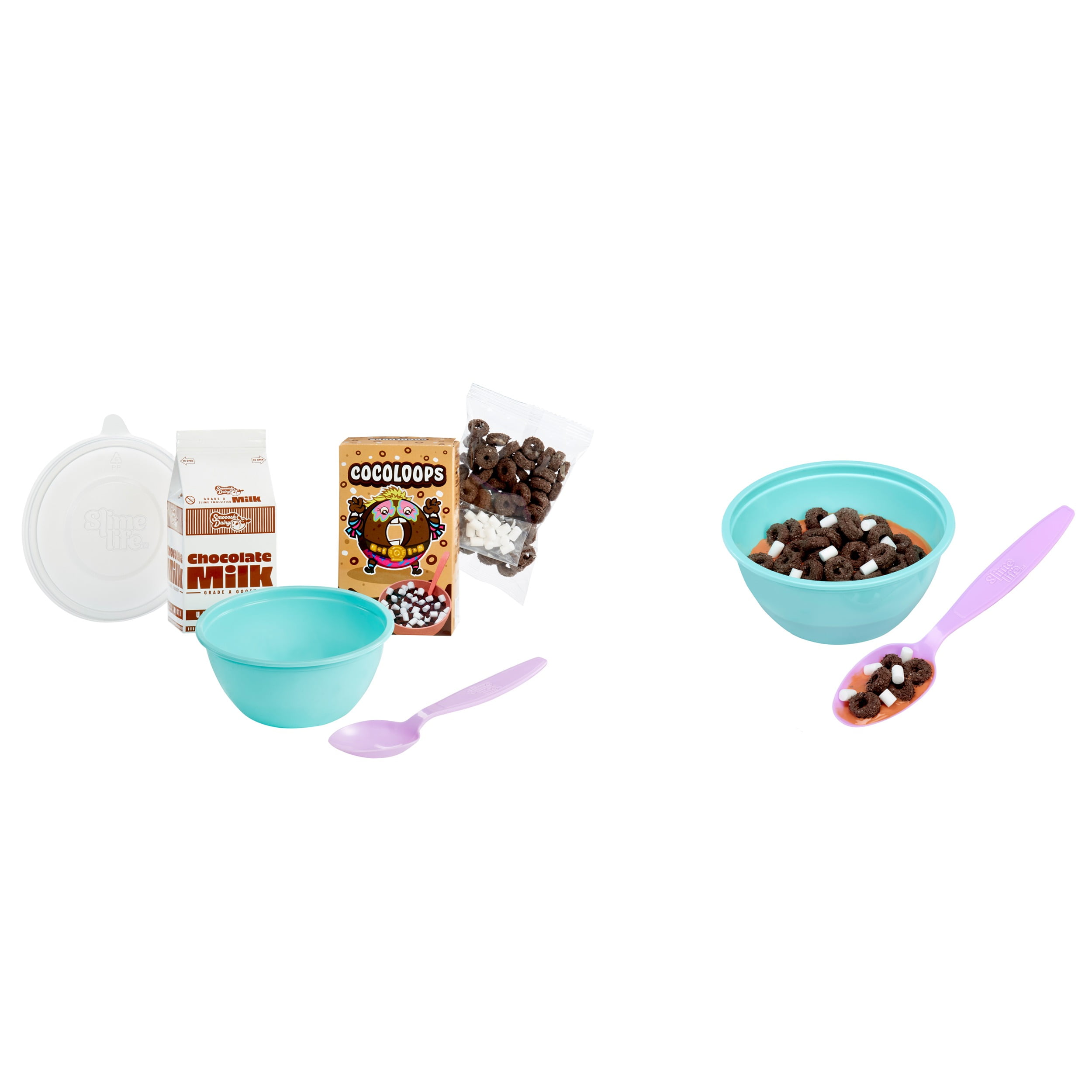 Slime Life Bowl of Choco Cereal DIY Slime Kit, Make, Smash, and Stretch ...