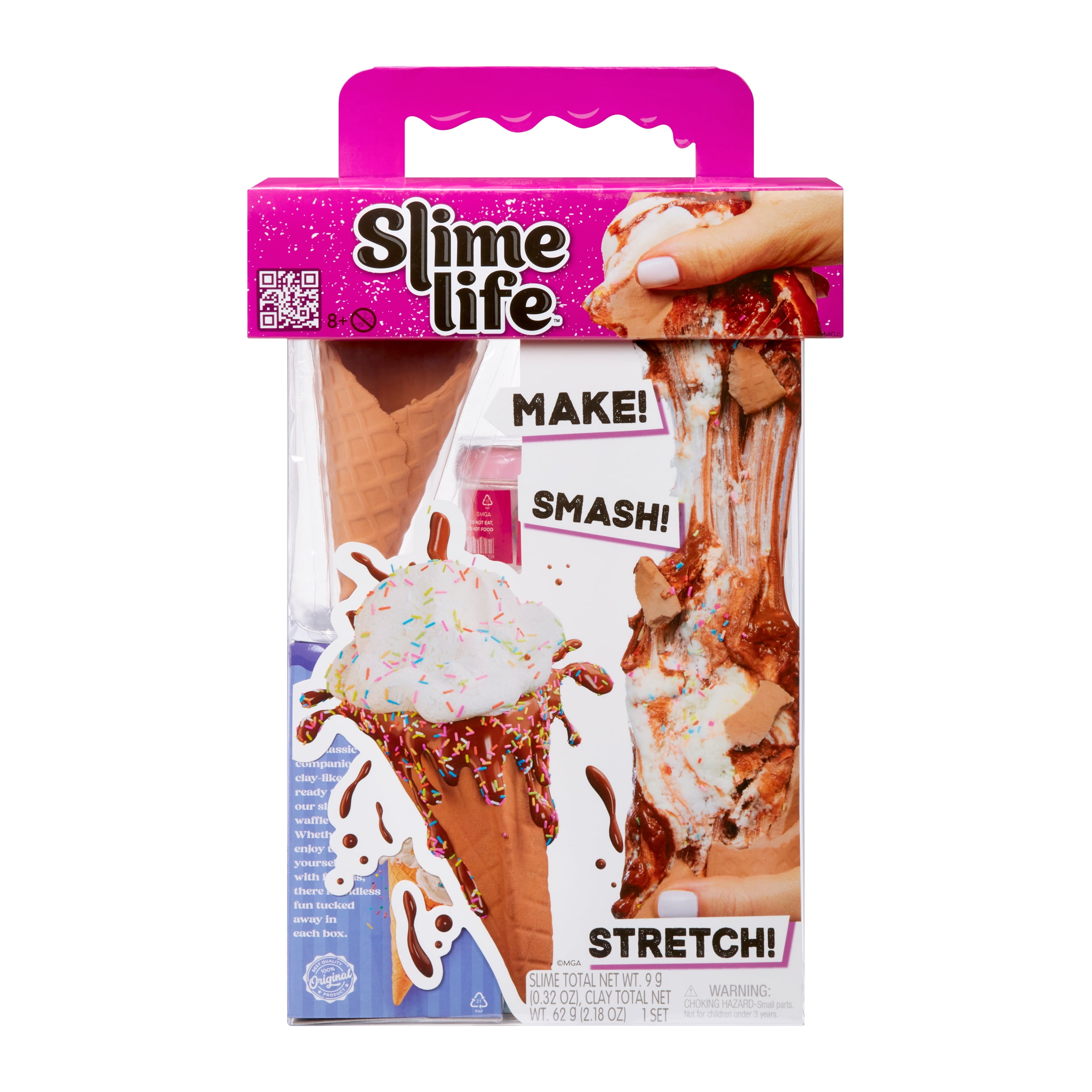 Slime Life Ice Cream Cone DIY Slime Kit, Make, Smash, and Stretch Your ...