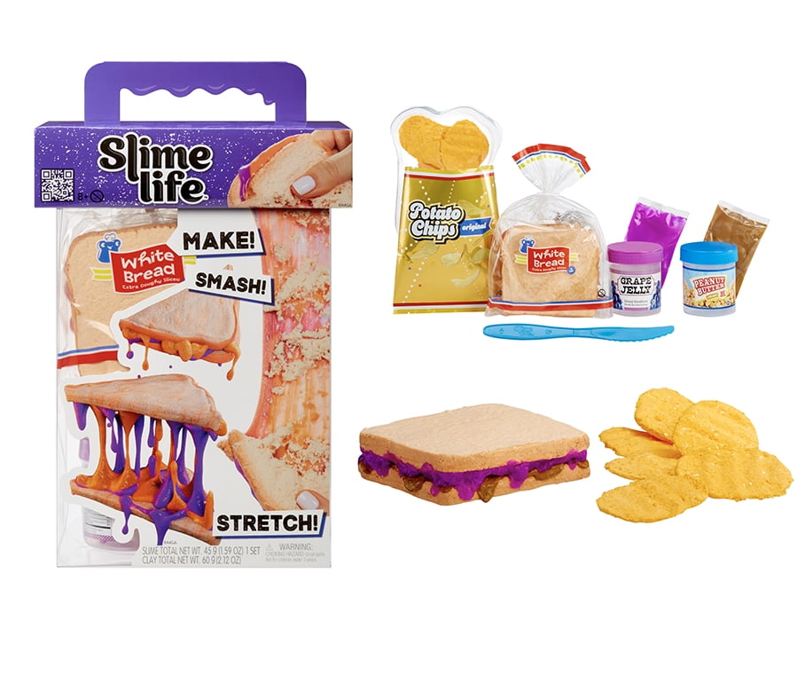 Slime Life PB&J with Chips DIY Slime Kit, Make, Smash, and Stretch Your ...