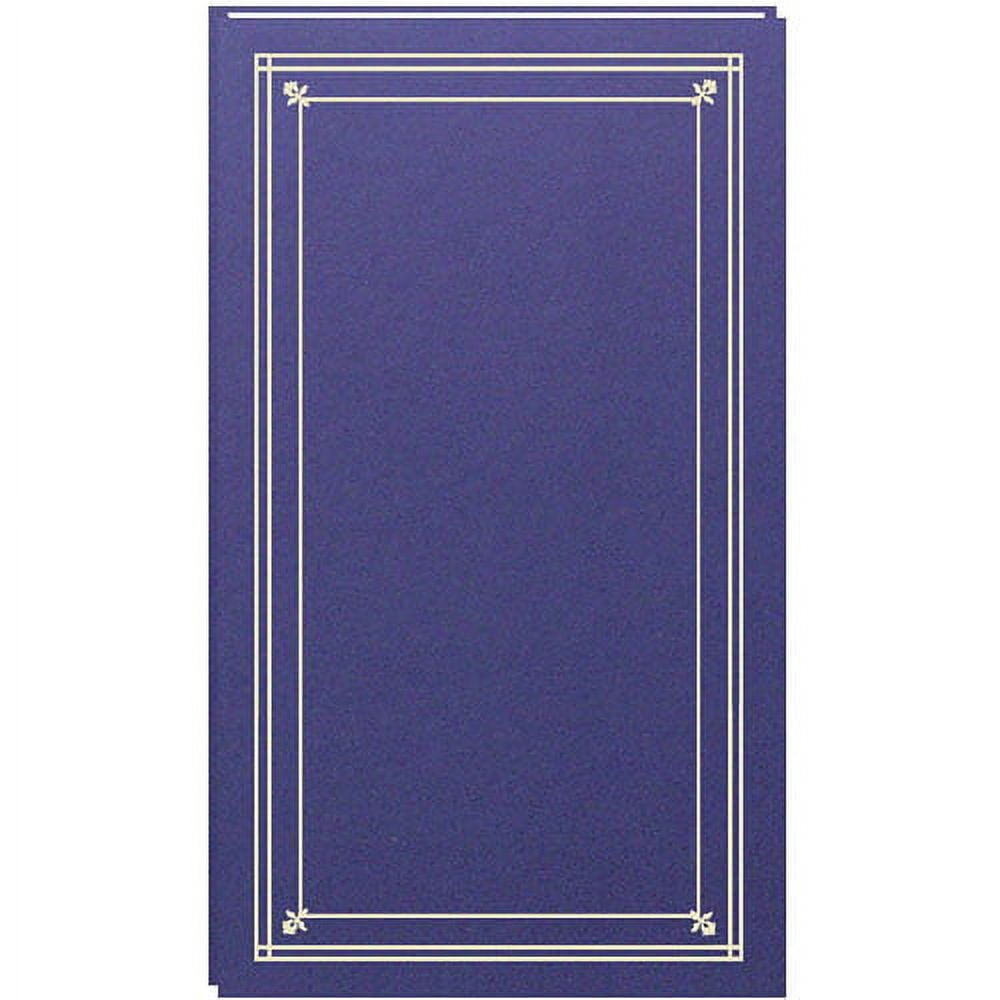 SLIMLINE Post-Bound Bay-Blue fold-out 4x6 pocket page album - 4x6 ...