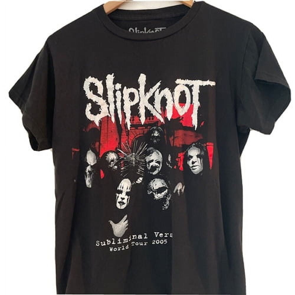 SLIPKNOT Subliminal Verses 2005 World Tour Rock Band Black T-shirt ...