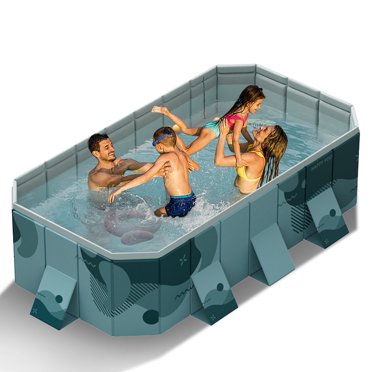 Summer Waves® 45" Plastic Wading Kiddie Pool - Blue - Walmart.com