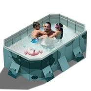 YYW 101 in Foldable Swimming Pool for 1-6 People, Non-Inflatable Above ...