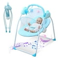 SLLINGLUO Folding Baby Swing, Infant Swing with Music and Toys, Baby ...