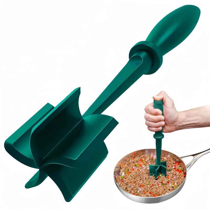 ‌SLLK Professional Handheld Meat Chopper - Heat-Resistant Nylon Blade ...