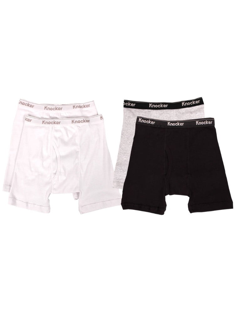 SLM Men's 4 Pack of Boxer Briefs Underwear - Walmart.com